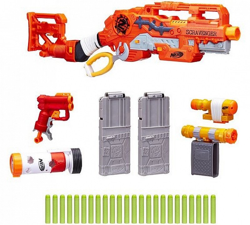 NEW & 3-4-2: Nerf Zombie Strike Survival System Scravenger! | Argos ...