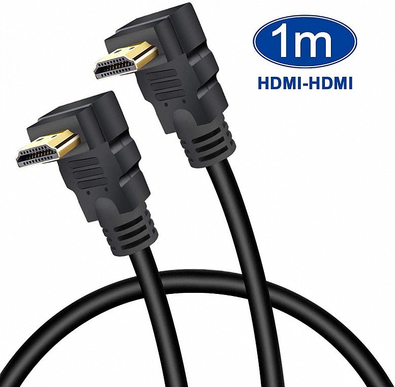 90 Degree Angled HDMI to HDMI Cable, Ultra High Speed 2.0 HDMI Lead ...