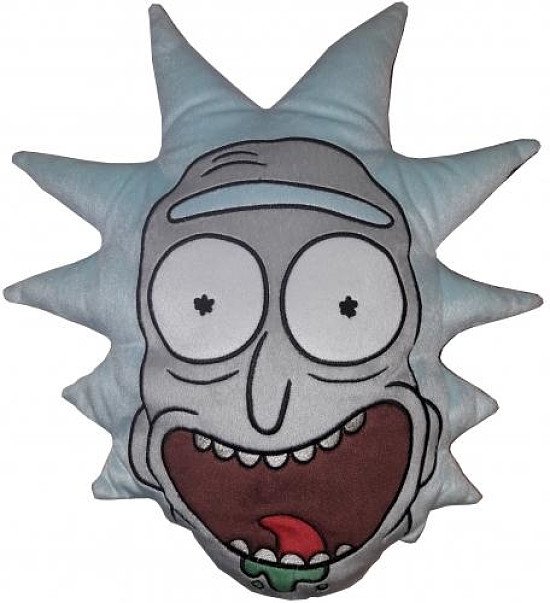 Official Rick and Morty Rick Sanchez Head Shaped Embroidered Plush ...