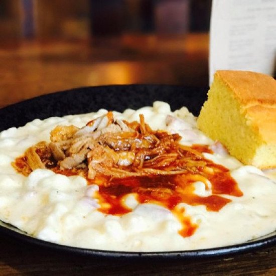 That'll do pig, that'll do! Just add chorizo and bacon to our piggy mac ...