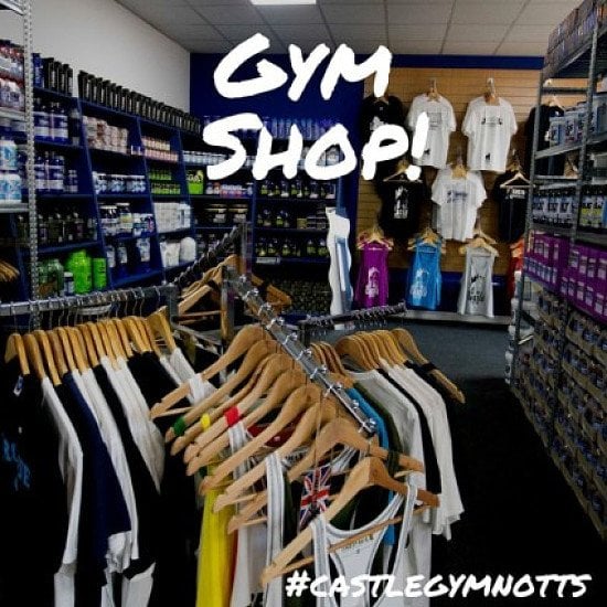 Check out our fully stocked gym shop! | Castle Gym Promotion - Nottingham